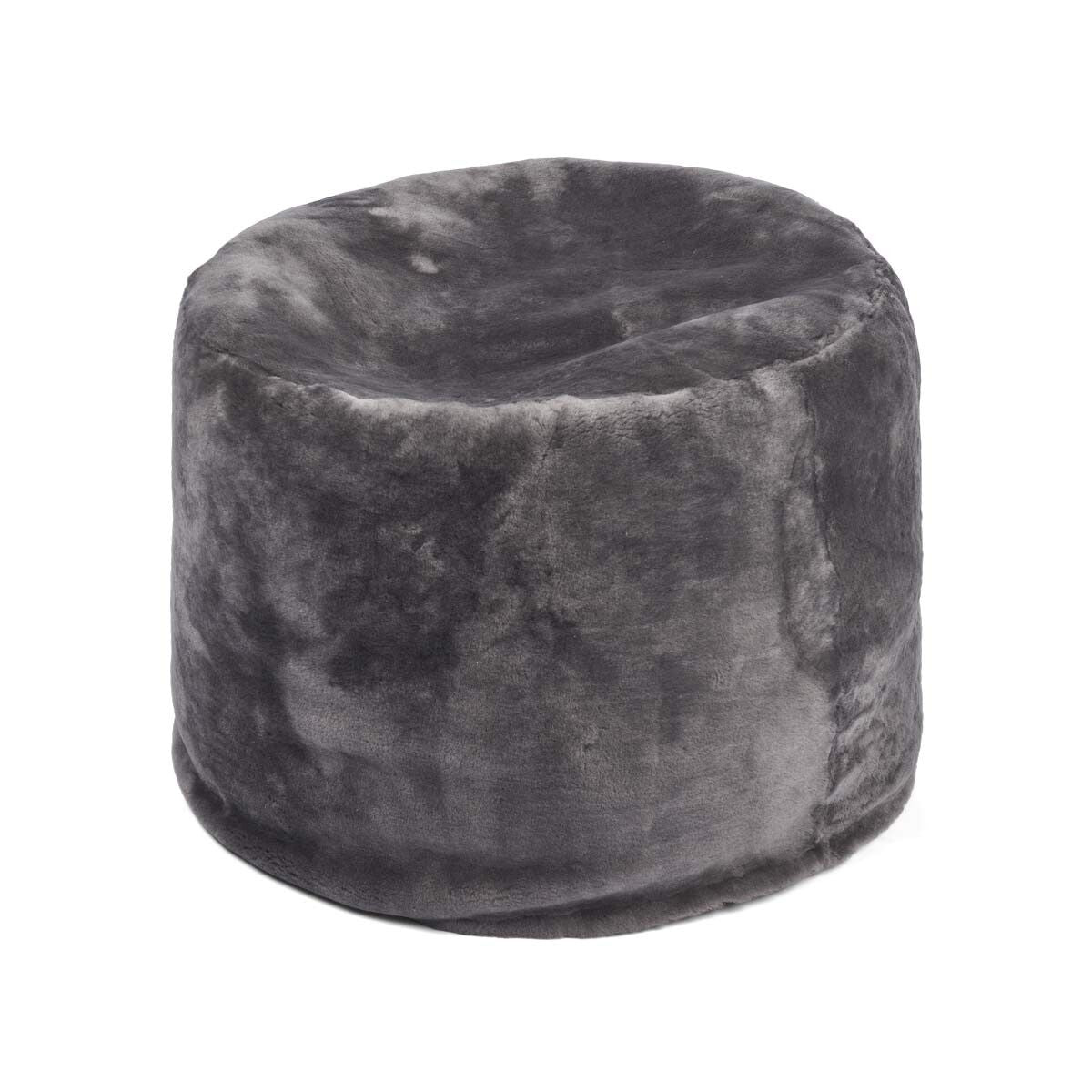 Round Moccasin Pouf | ø55xH36cm – Sheepskinhouse.co.uk